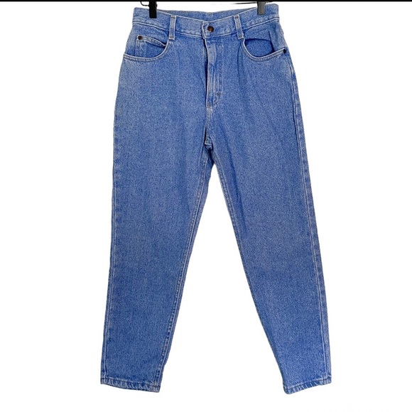 Lee | Jeans | Vtg 8s Lee Stone Wash High Rise Tapered Mom Jeans Sz 28 ...